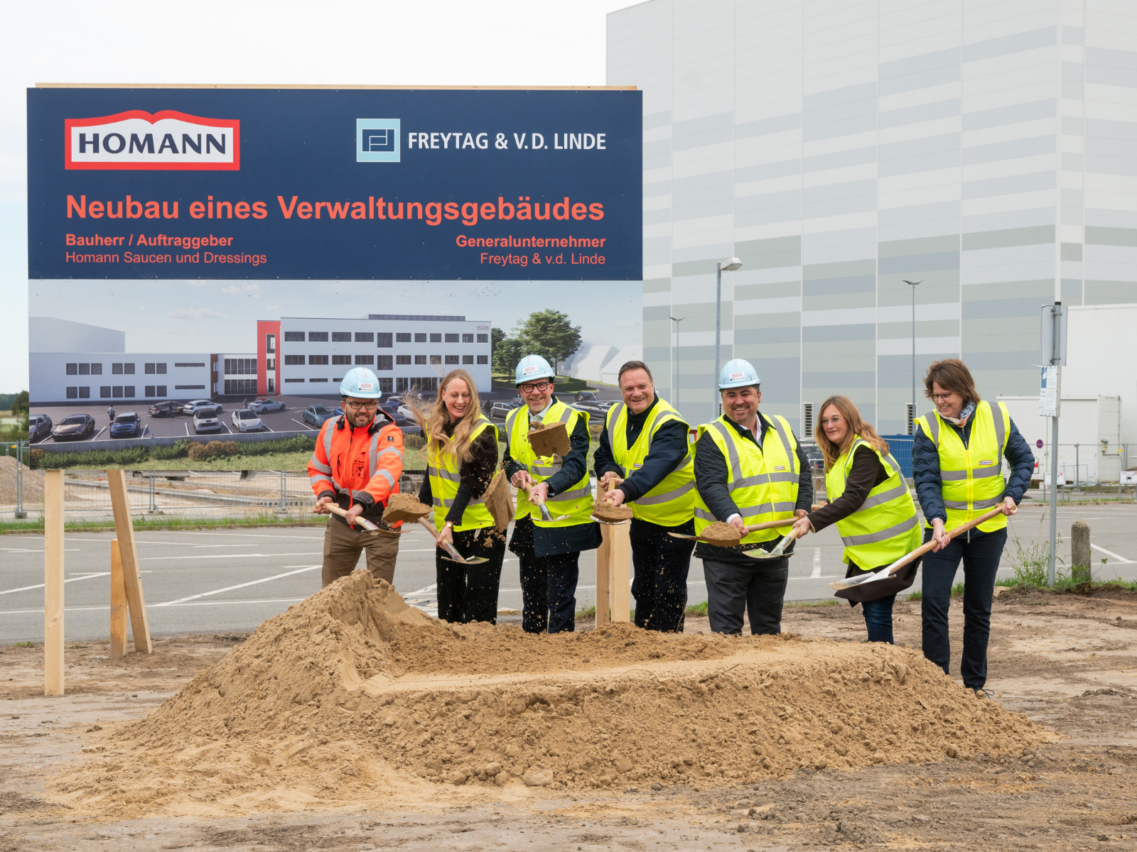 Spatenstich bei Homann in Bad Essen